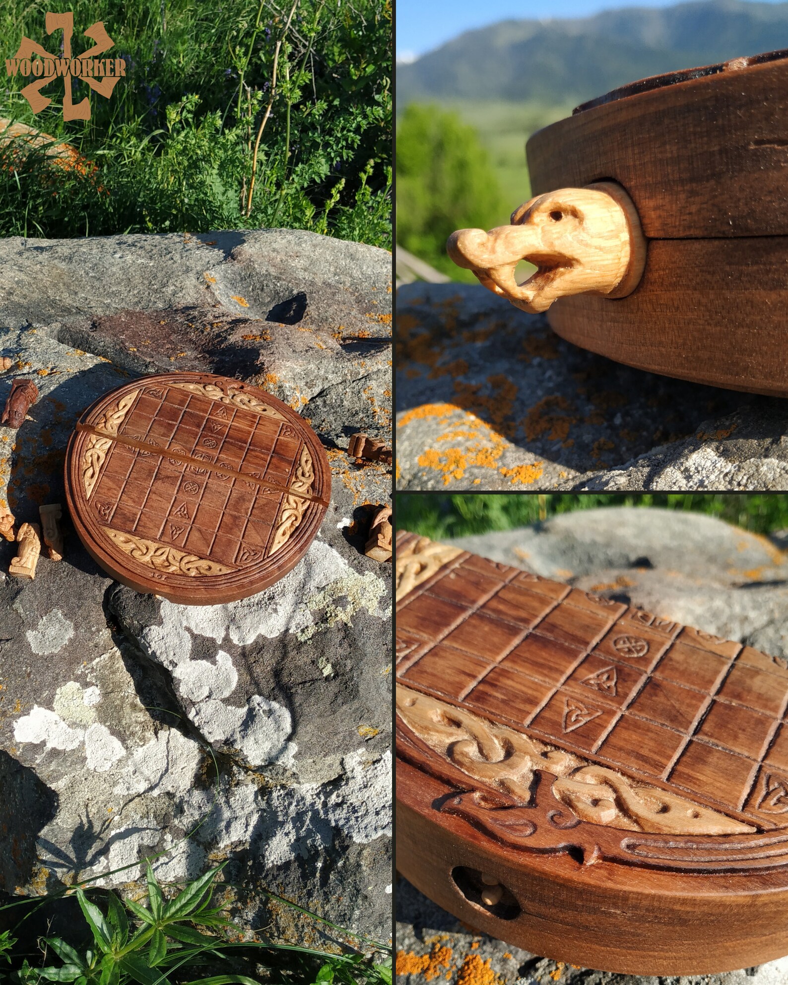 Handmade Brandubh Board Game: Norse Gods Vs Celtic Gods - Etsy
