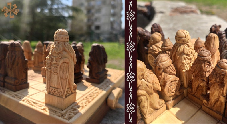 Tablut Vikings VS Oleg of Novgorod Tafl Game Tablut Board - Etsy