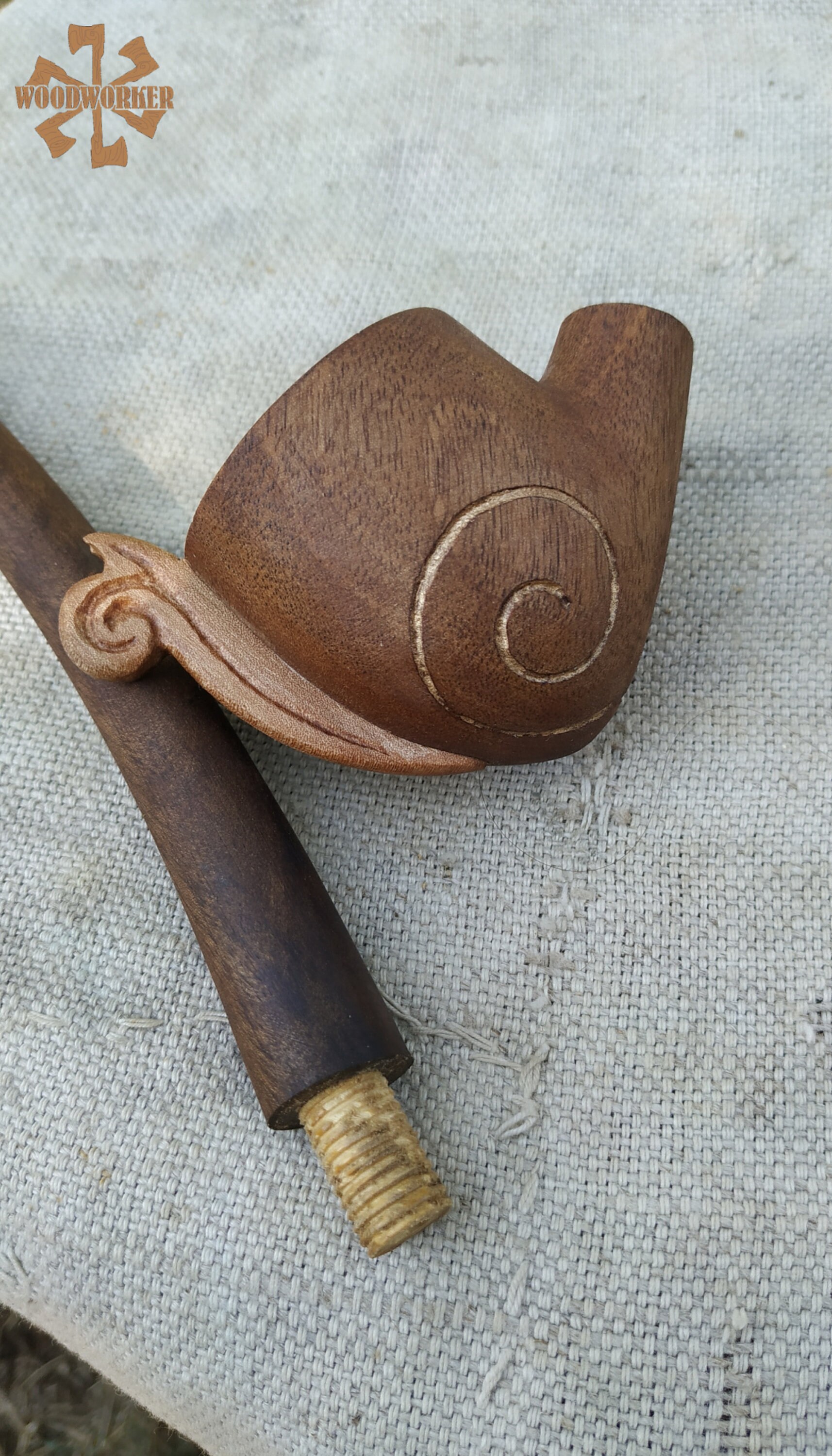 The Hobbit Bilbo's Pipe With Removable Stem Wooden - Etsy