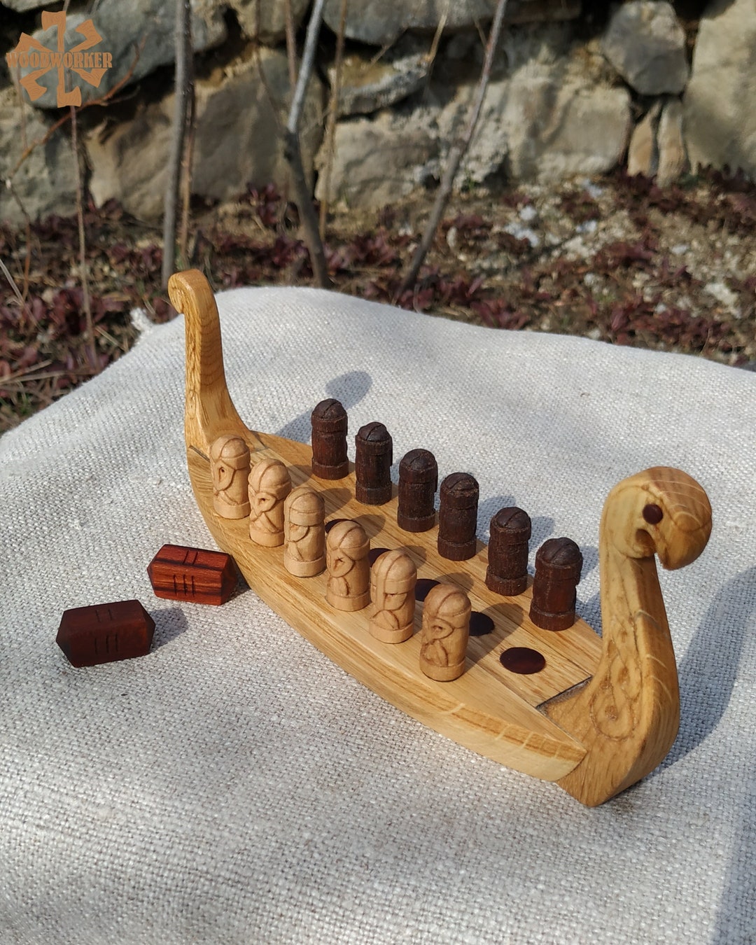 Hand-carved Daldos: an Old Scandinavian Board Game for Your Handmade ...