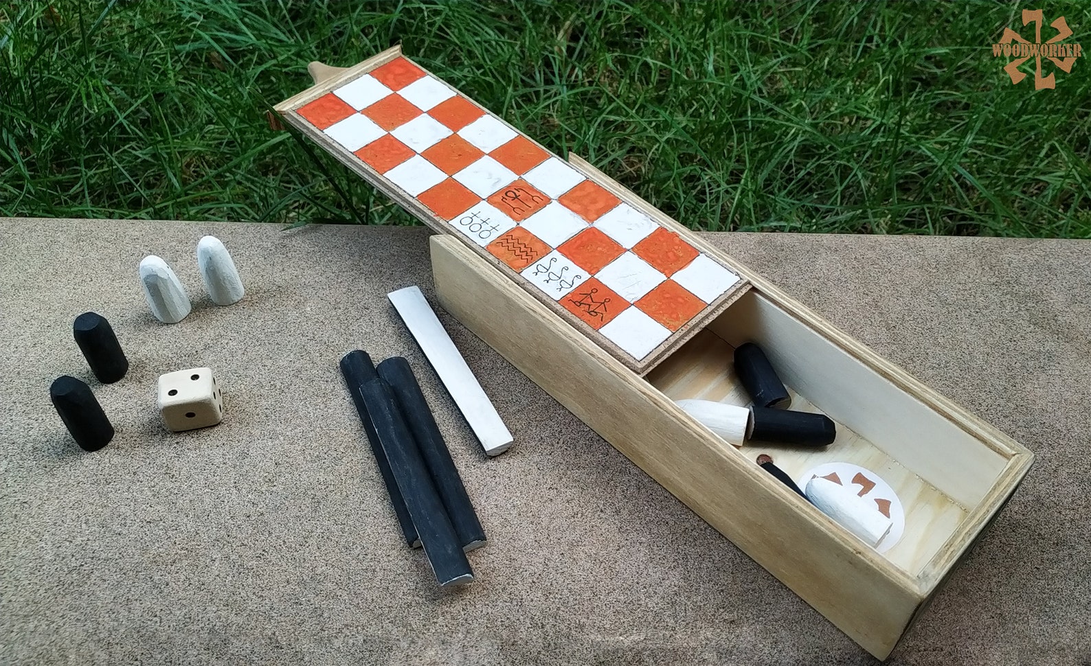 Senet - Ancient Egyptian Board Game, Wooden Board Game, Handmade Board ...