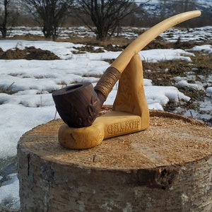 The Hobbit Bilbo's Pipe Wooden Handmade Pipe Bilbo - Etsy