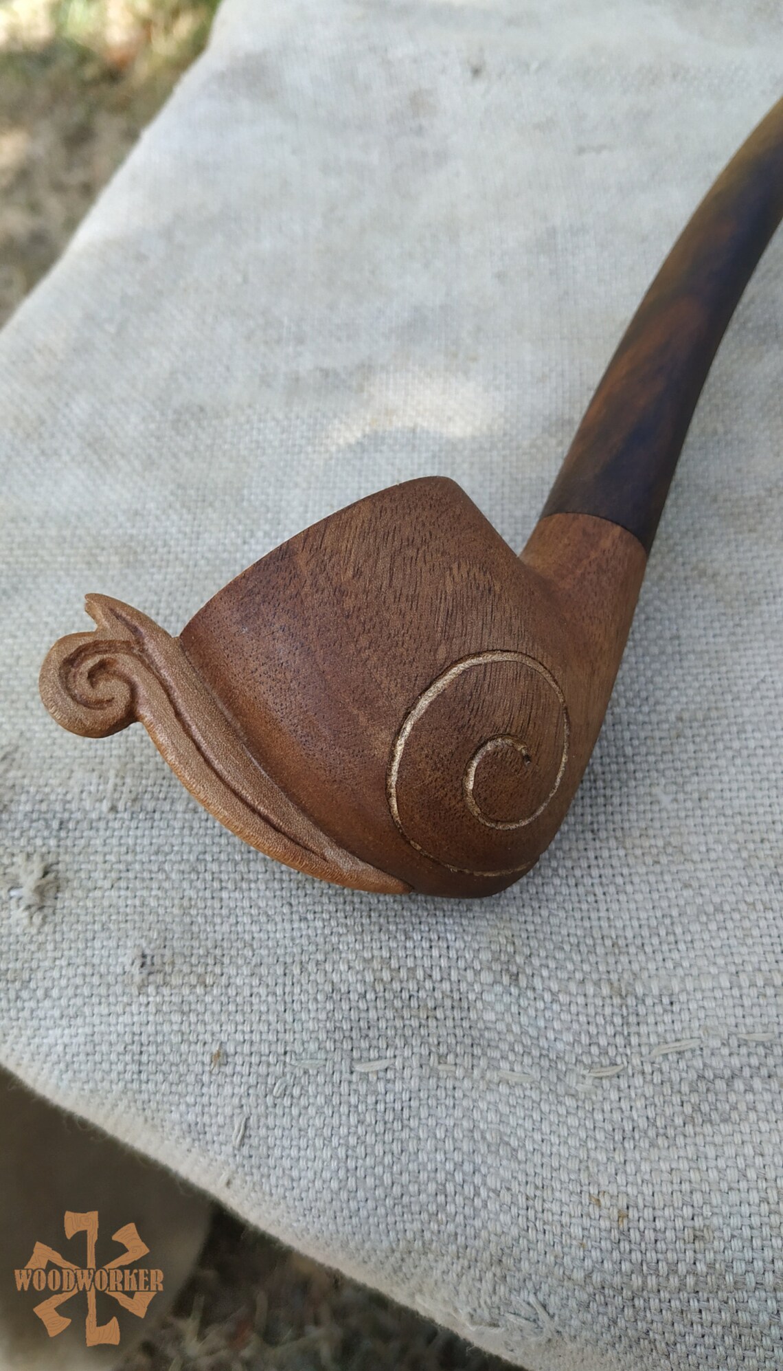 The Hobbit Bilbo's Pipe With Removable Stem Wooden - Etsy