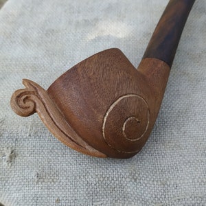 The Hobbit Bilbo's Pipe With Removable Stem, Wooden Handmade Pipe, Pipe ...