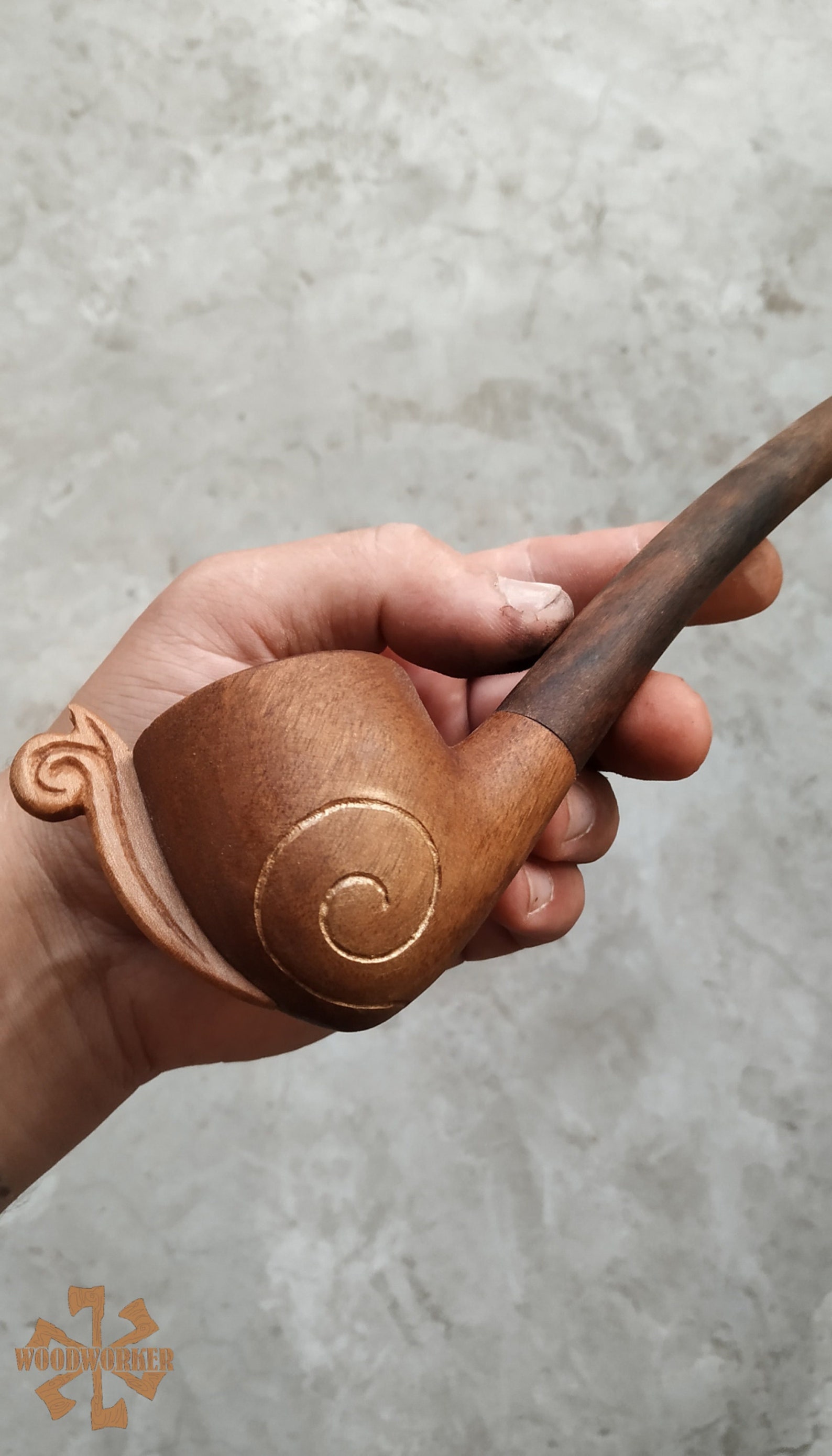 The Hobbit Bilbo's Pipe With Removable Stem Wooden - Etsy