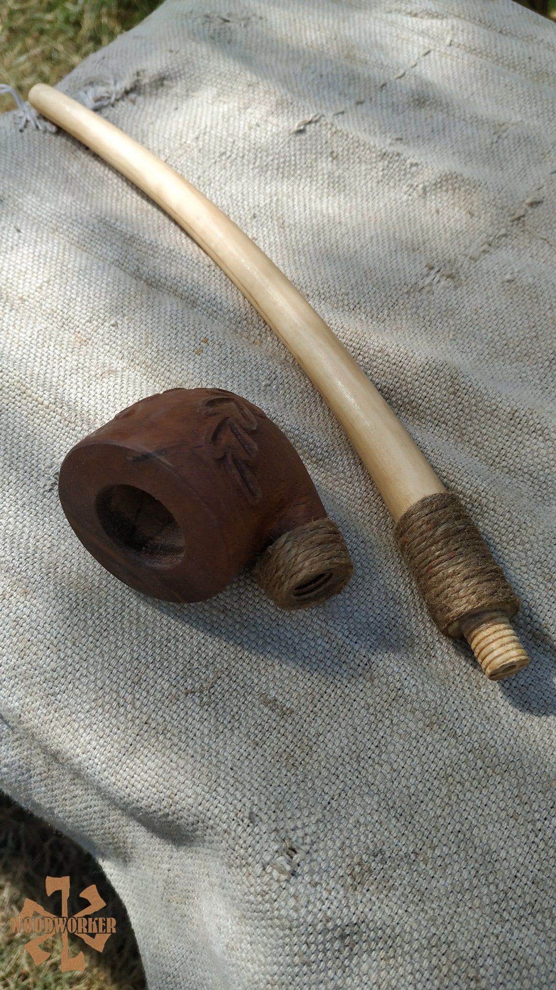 The Hobbit Bilbo's Pipe Wooden Handmade Pipe Bilbo - Etsy