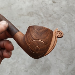 The Hobbit Bilbo's Pipe With Removable Stem, Wooden Handmade Pipe, Pipe ...