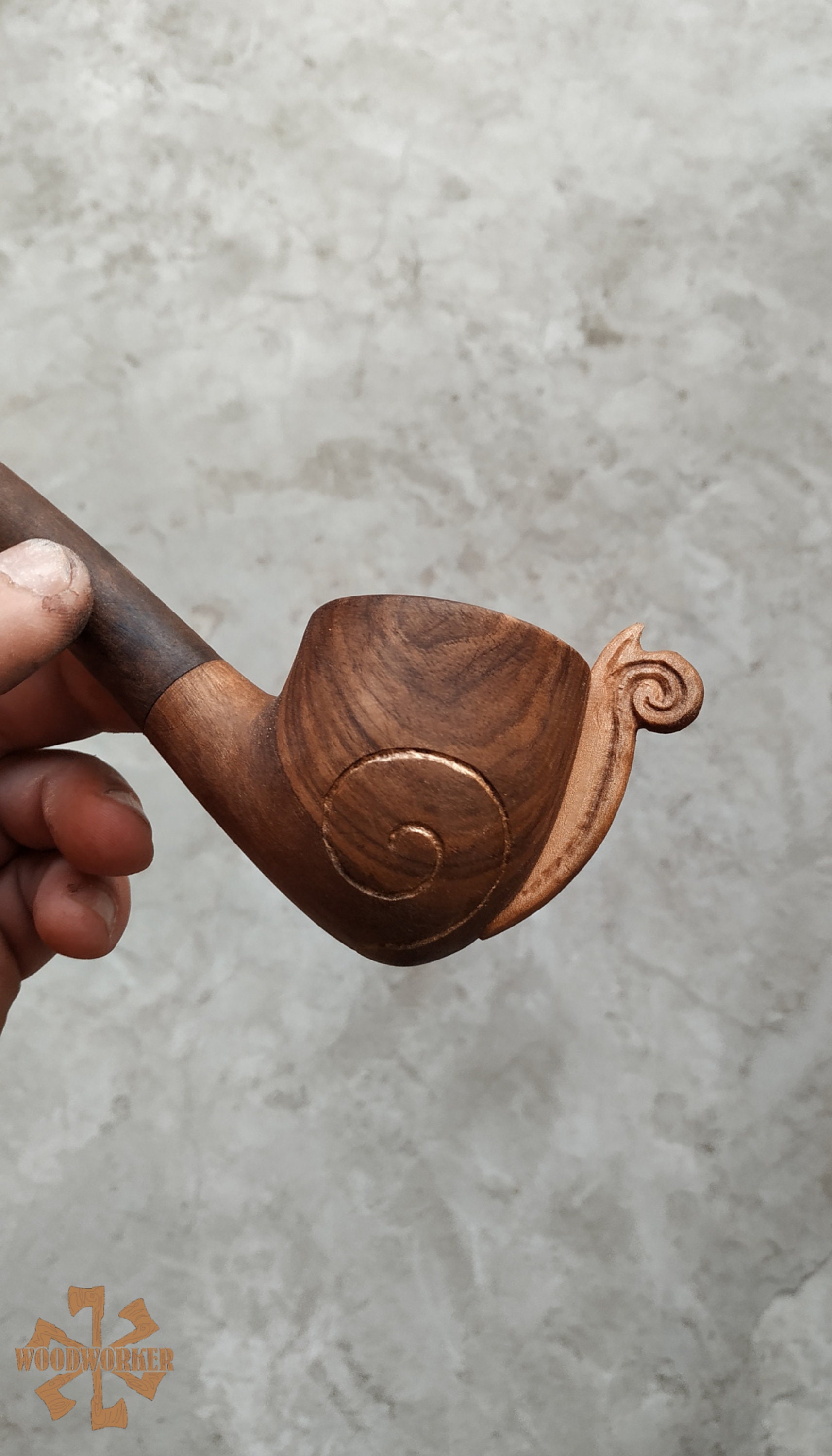 The Hobbit Bilbo's Pipe With Removable Stem Wooden - Etsy