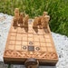 Animal Chess Set, Handcarved Wooden Animal Chess Set Chinese Jungle ...