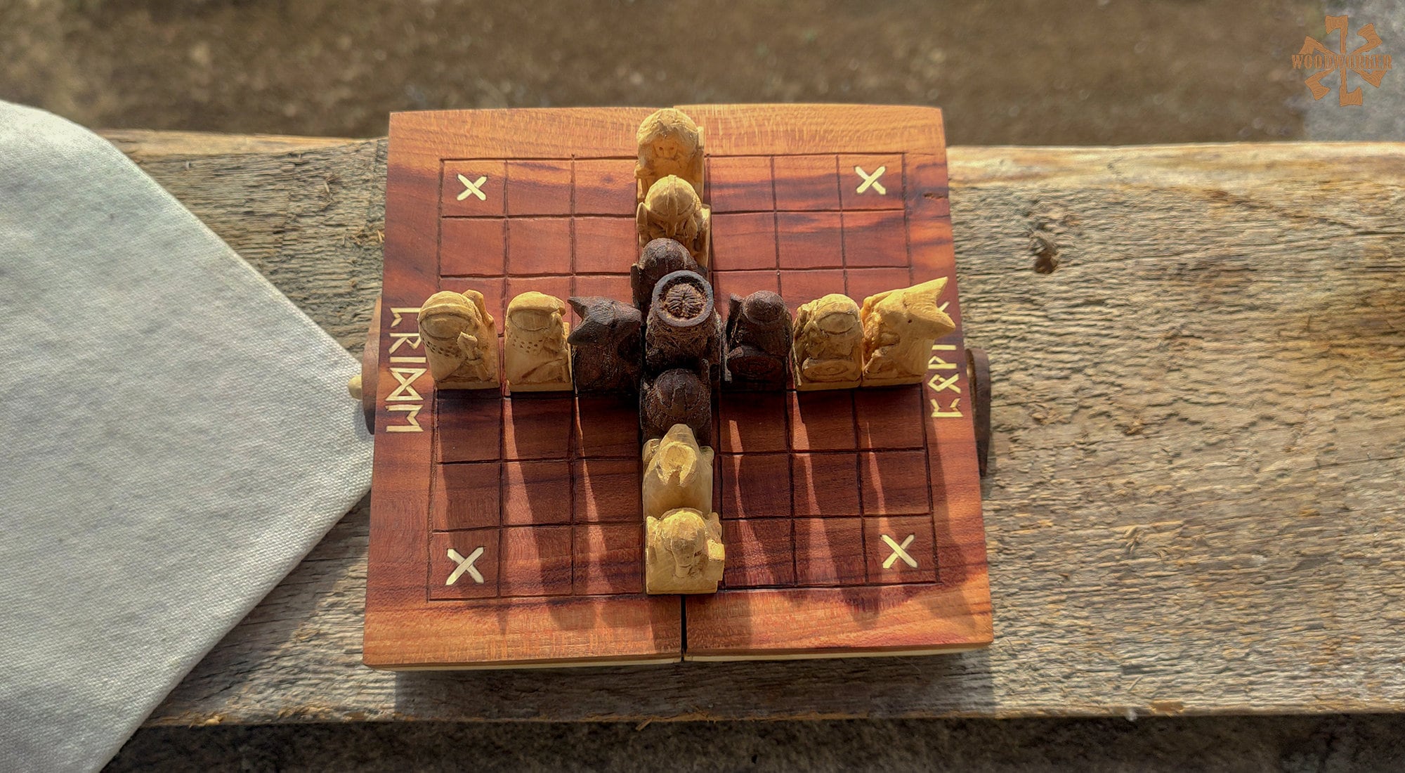 Blódvöllr Brandubh From Three Wood Old Irish Board Game - Etsy Canada