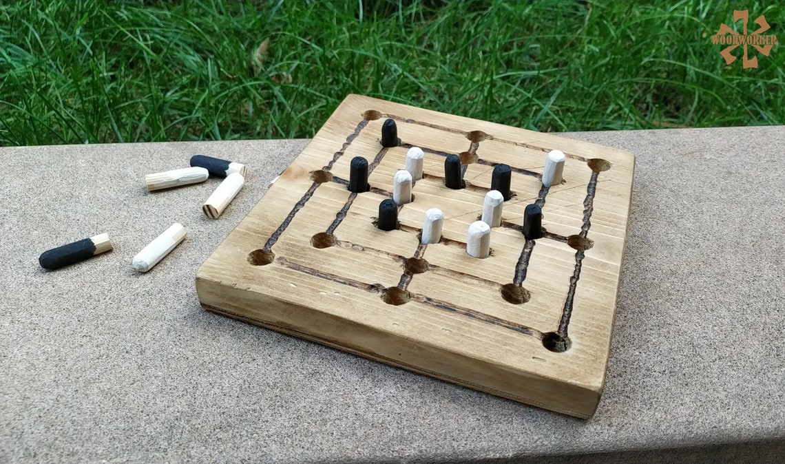 Nine Men's Morris Ancient Roman Board Game Mill Board - Etsy