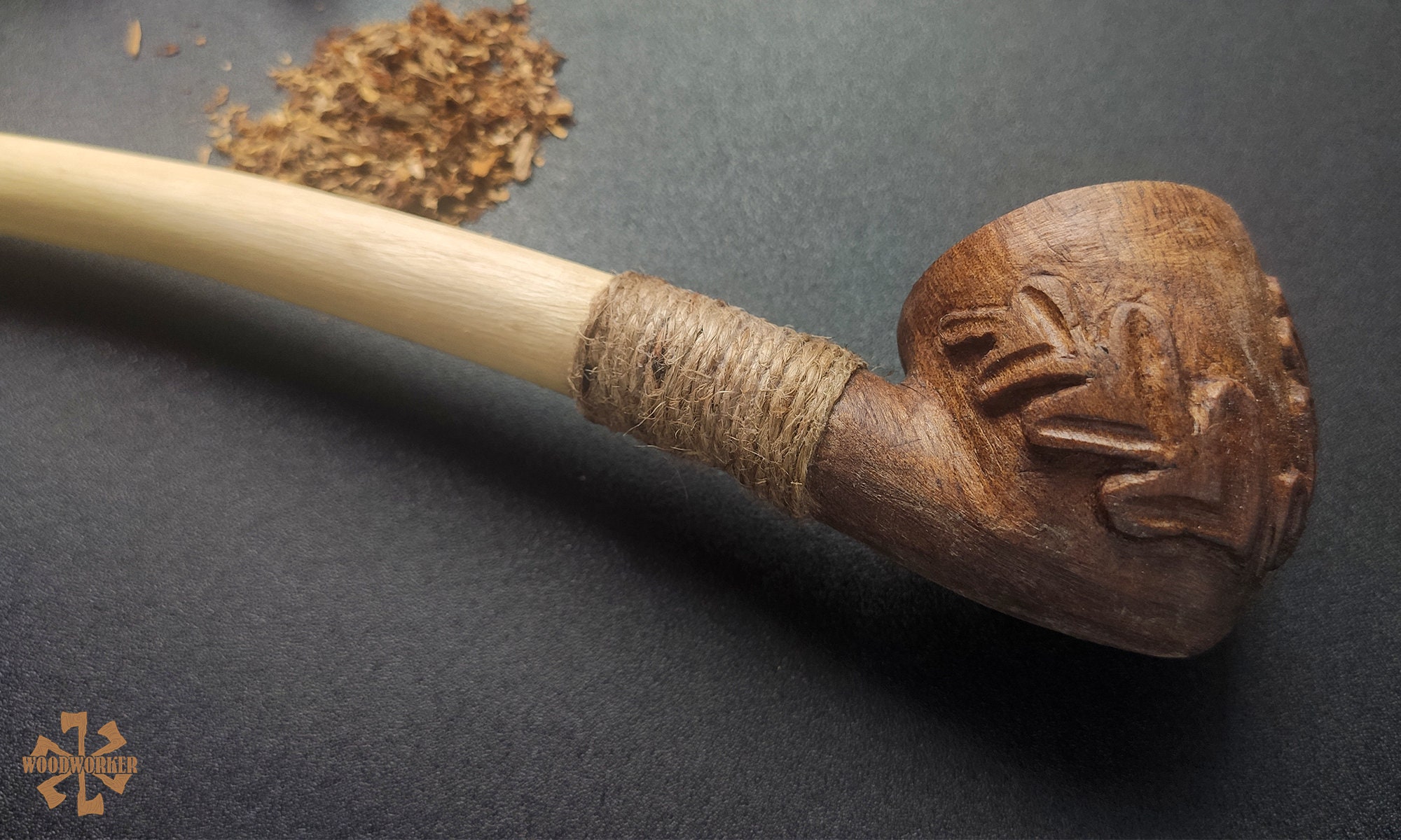 The Hobbit Bilbo's Pipe Wooden Handmade Pipe Bilbo - Etsy