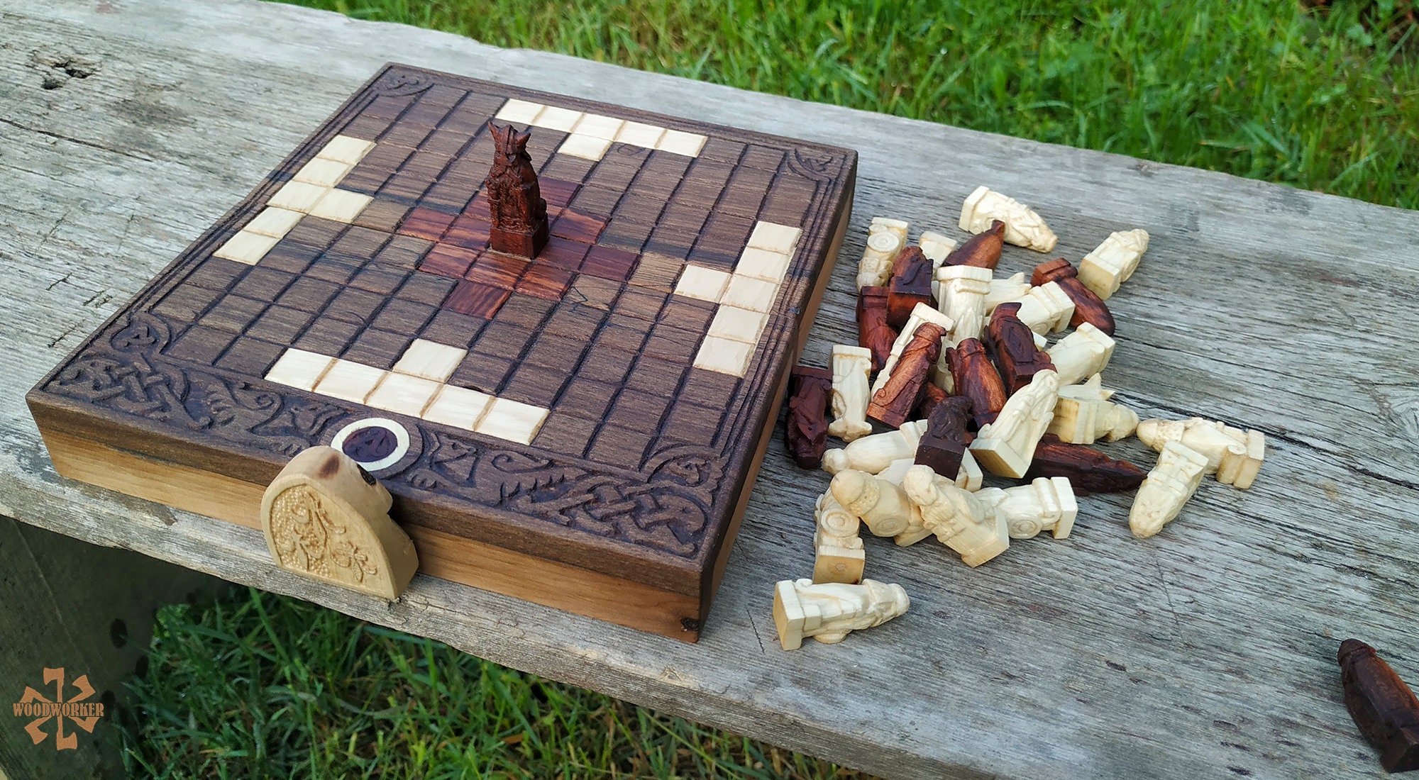Handmade Hnefatafl Viking Board Game: Celtic Design - Etsy