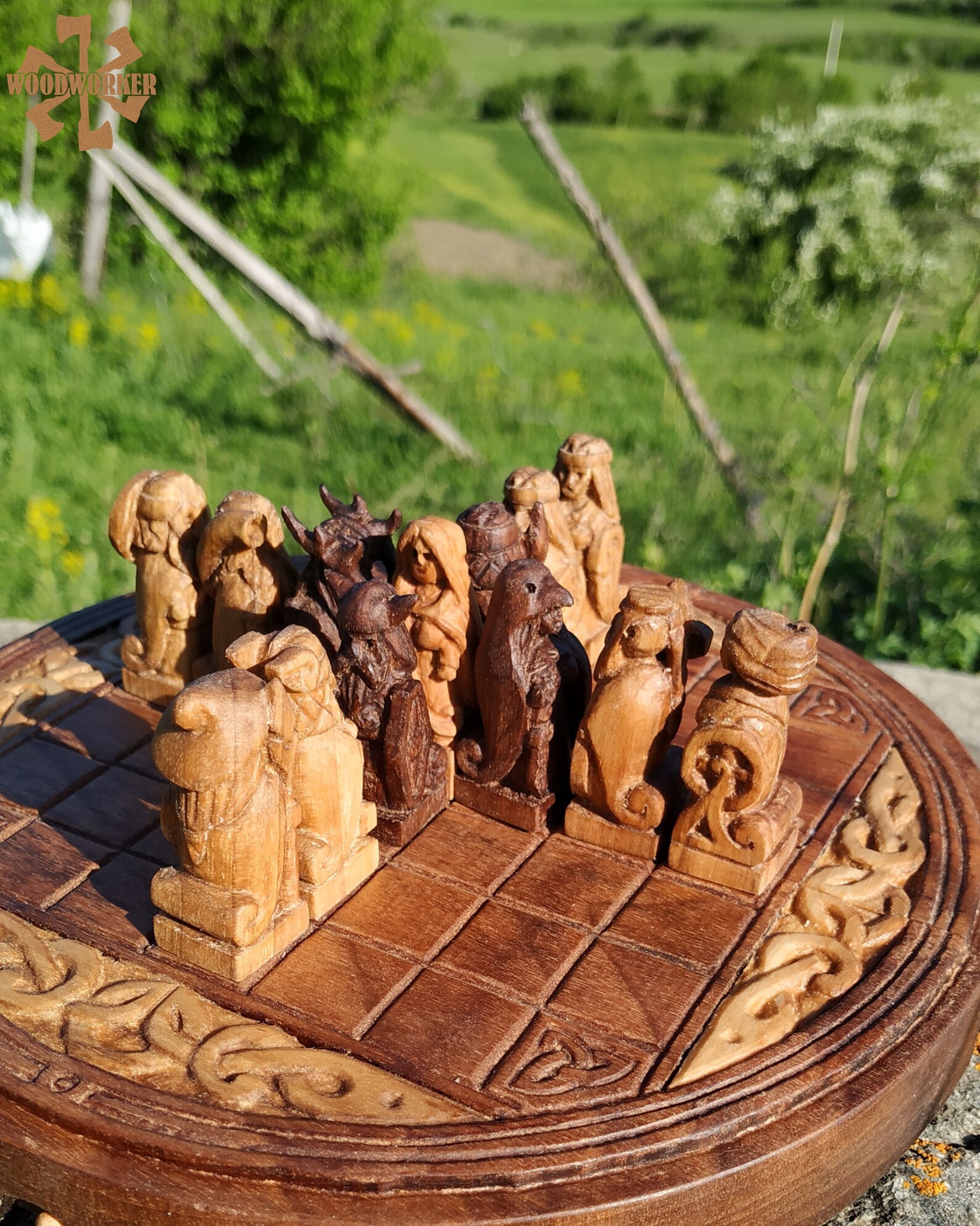 Handmade Brandubh Board Game: Norse Gods Vs Celtic Gods - Etsy