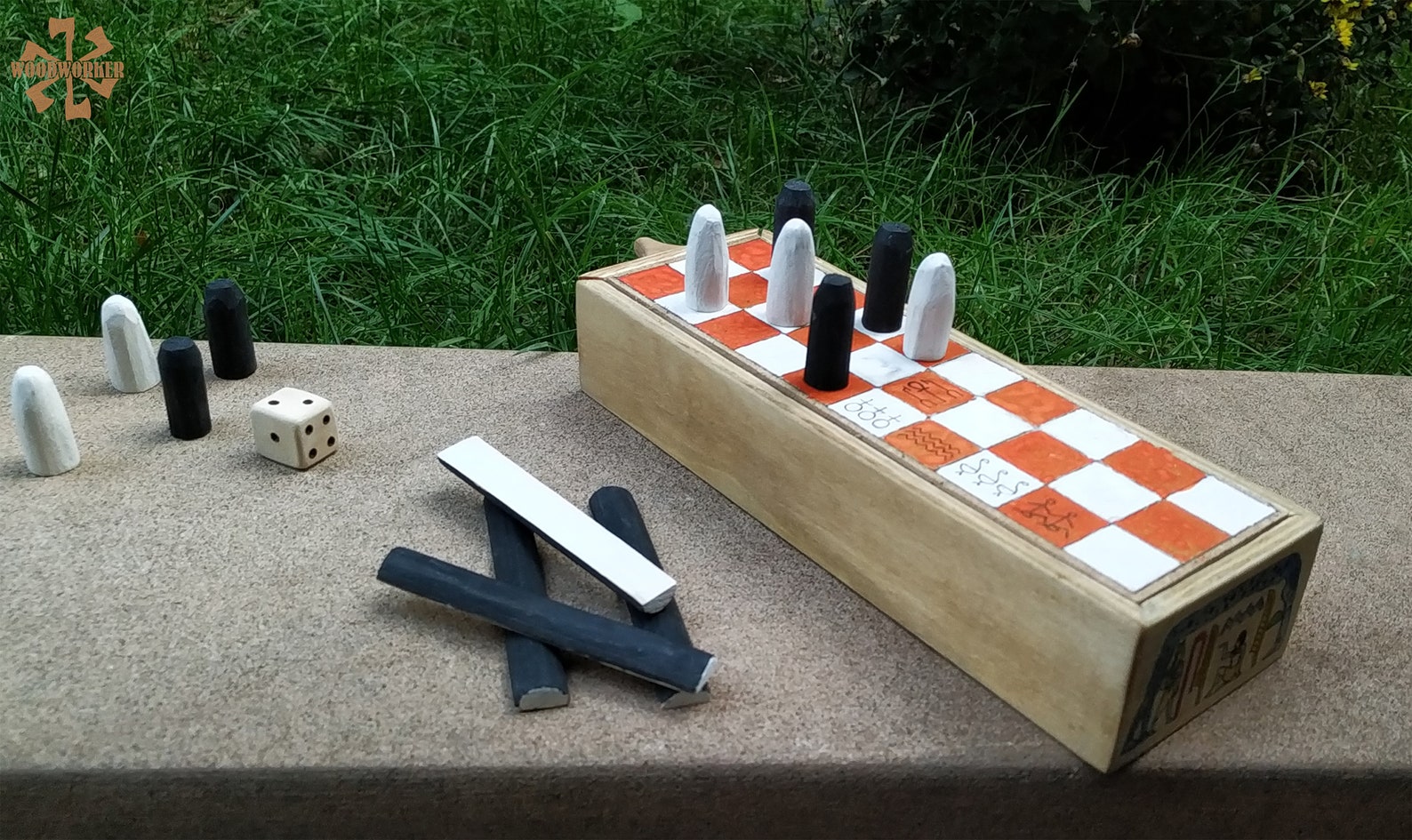 Senet Ancient Egyptian Board game Wooden Board Game | Etsy