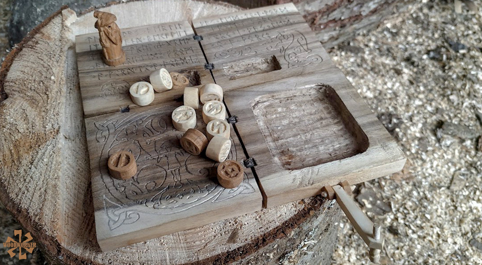 Sacrifice of Odin Brandubh Board Game Runes Elder Futhark - Etsy