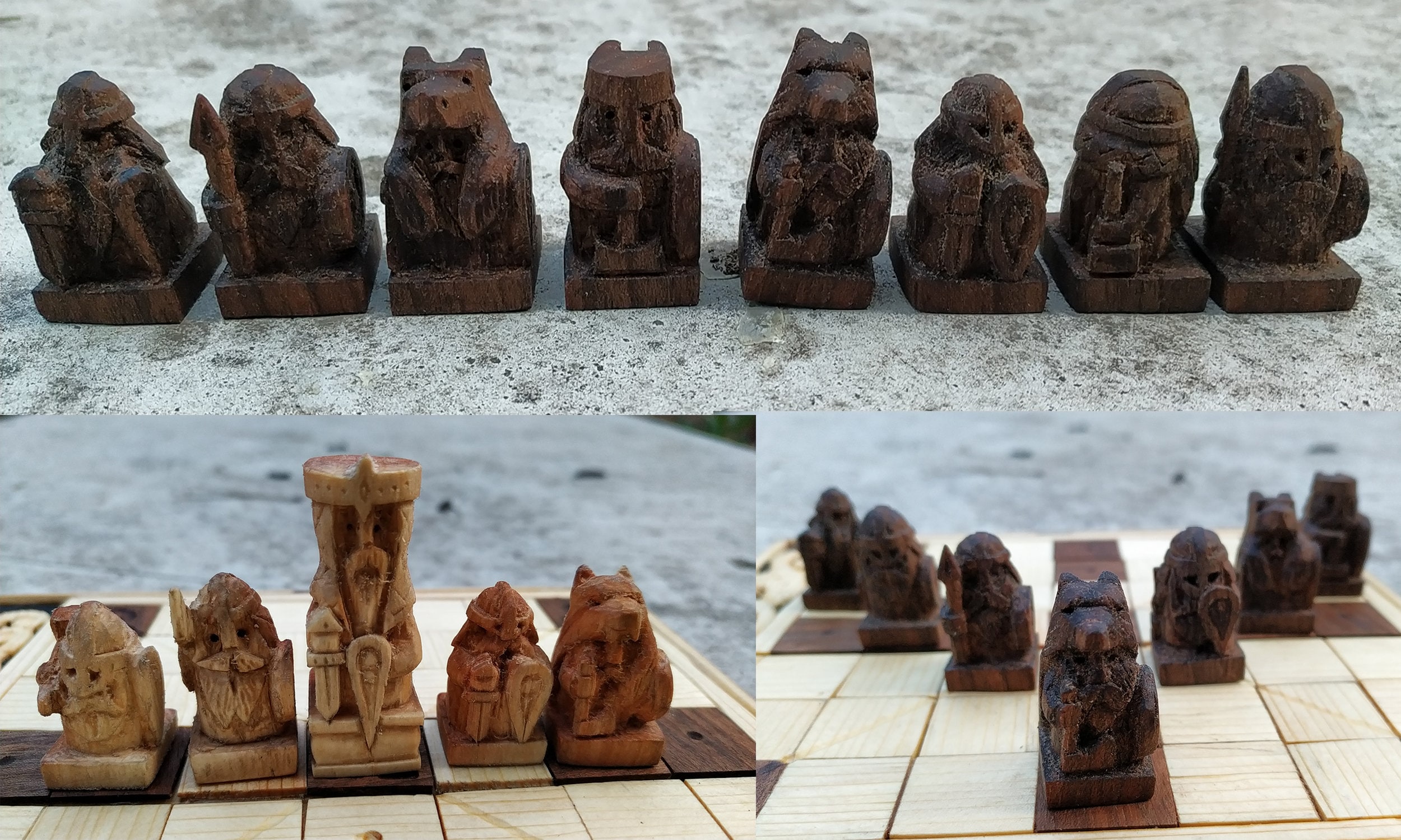 Viking Board Game Brandubh Handmade Wooden Board Game | Etsy