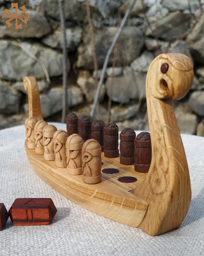 Hand-carved Daldos: an Old Scandinavian Board Game for Your Handmade ...