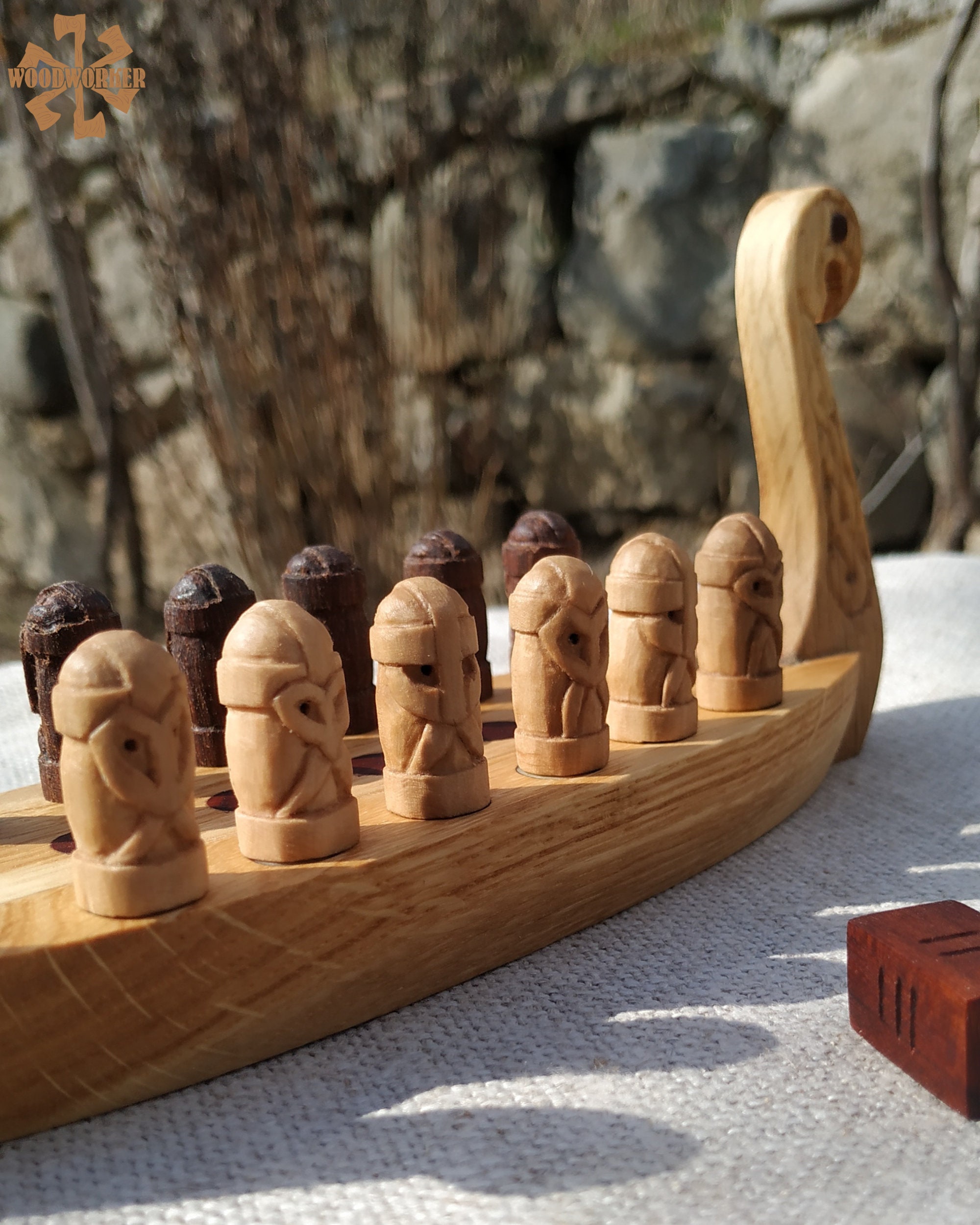 Hand-carved Daldos: an Old Scandinavian Board Game for Your Handmade ...