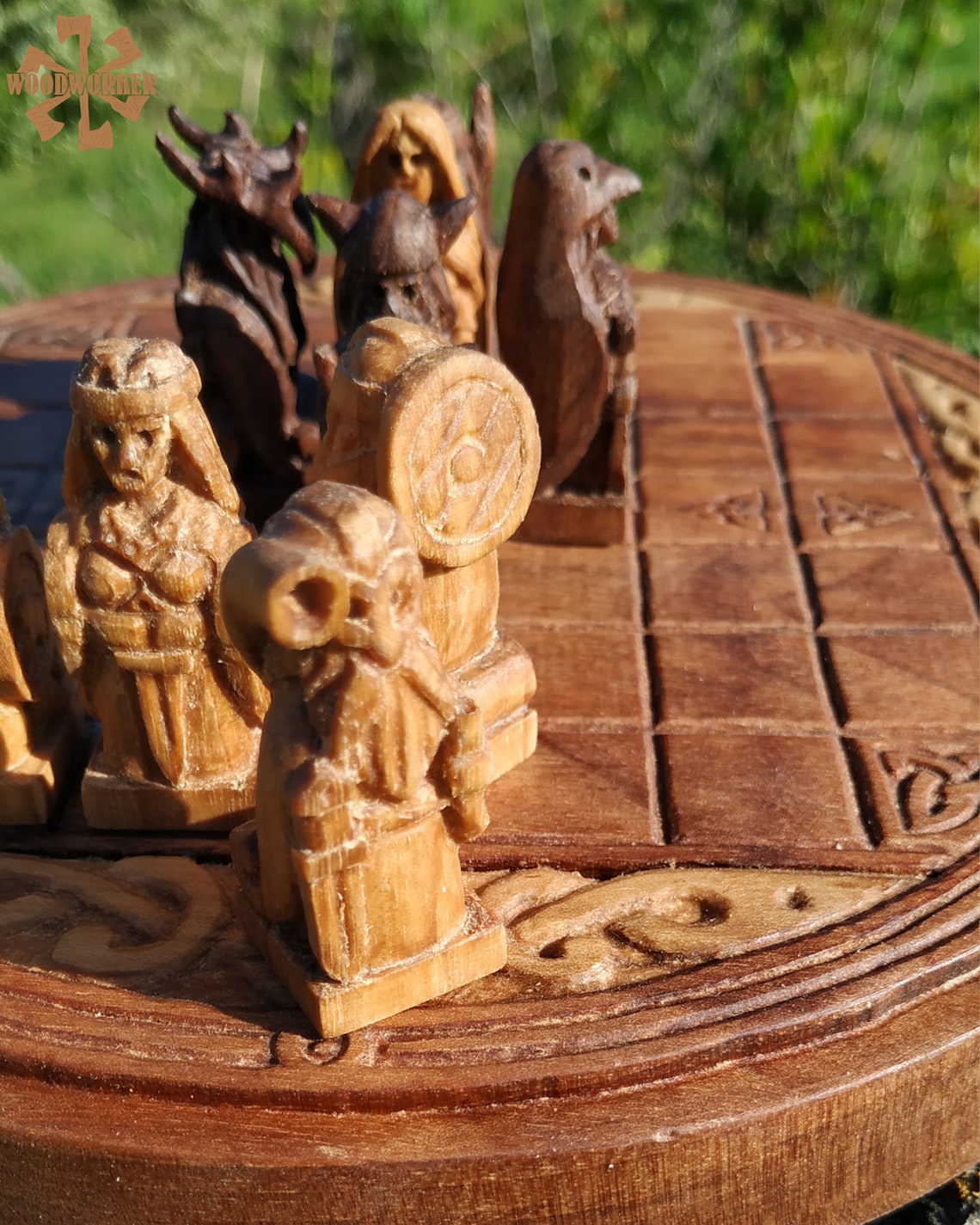 Handmade Brandubh Board Game: Norse Gods Vs Celtic Gods - Etsy