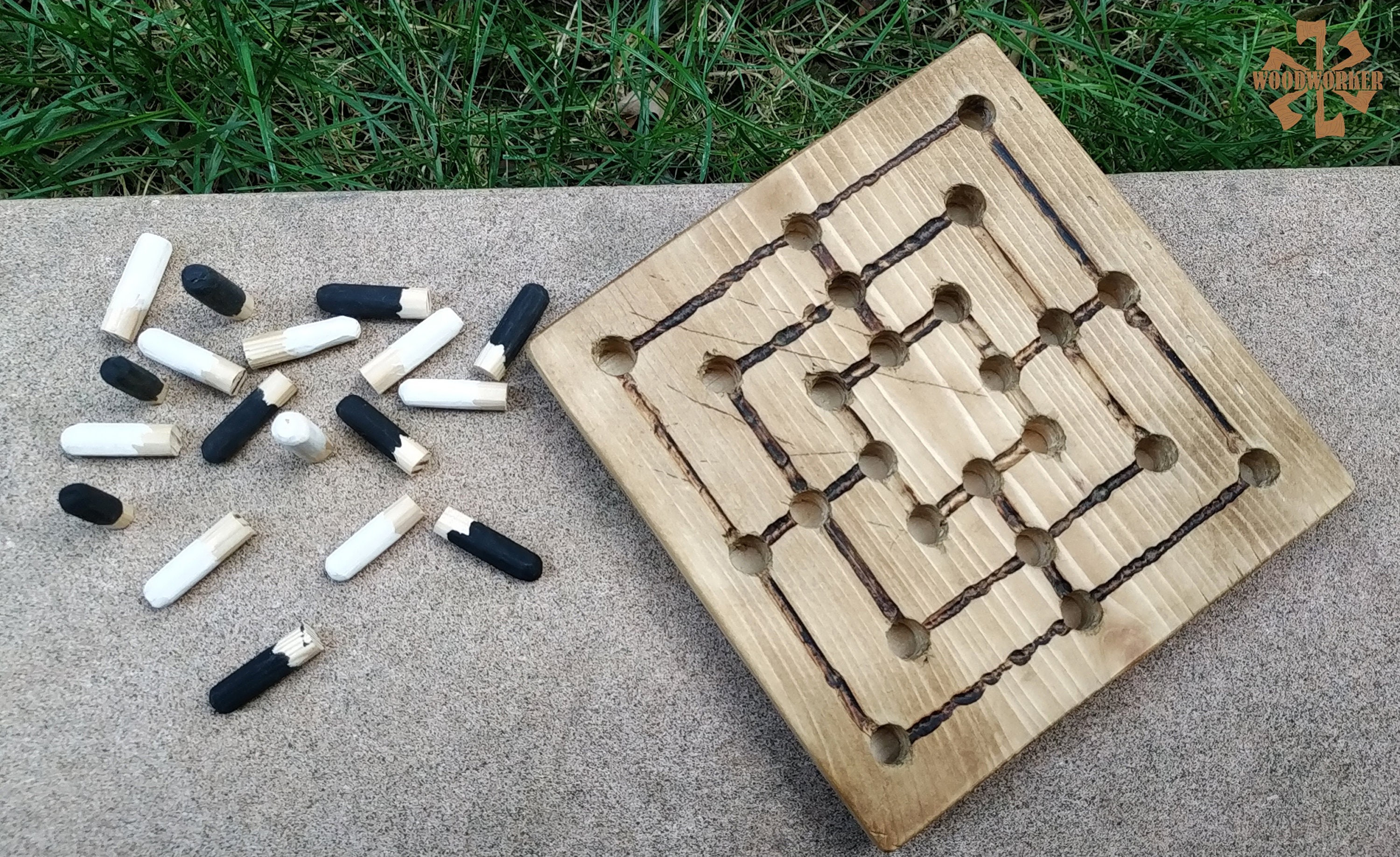 Nine men's Morris Ancient Roman Board Game Mill Board | Etsy