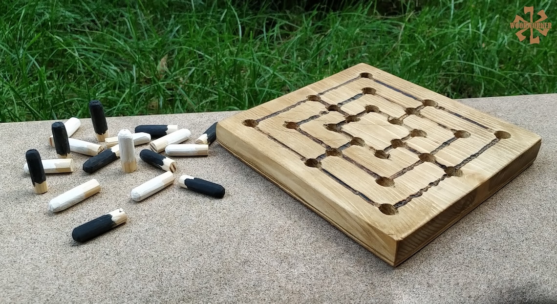 Nine Men's Morris Ancient Roman Board Game Mill Board - Etsy
