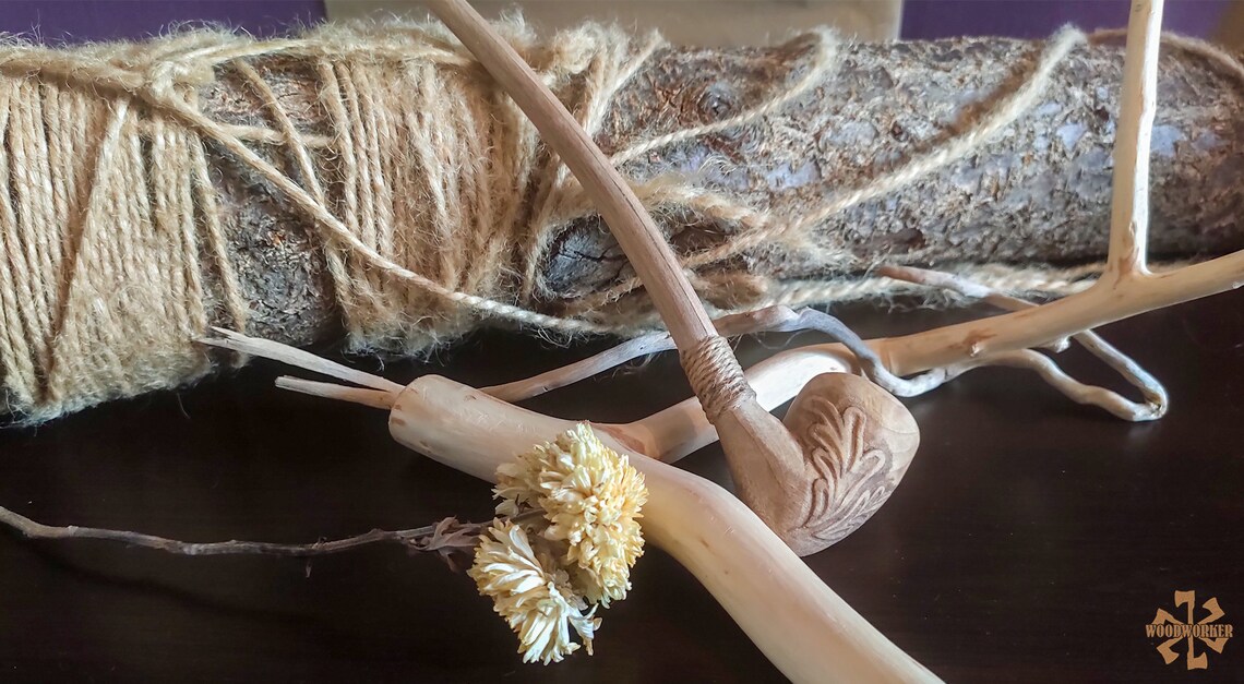 The Hobbit Bilbo's Pipe Wooden Handmade Pipe Bilbo - Etsy