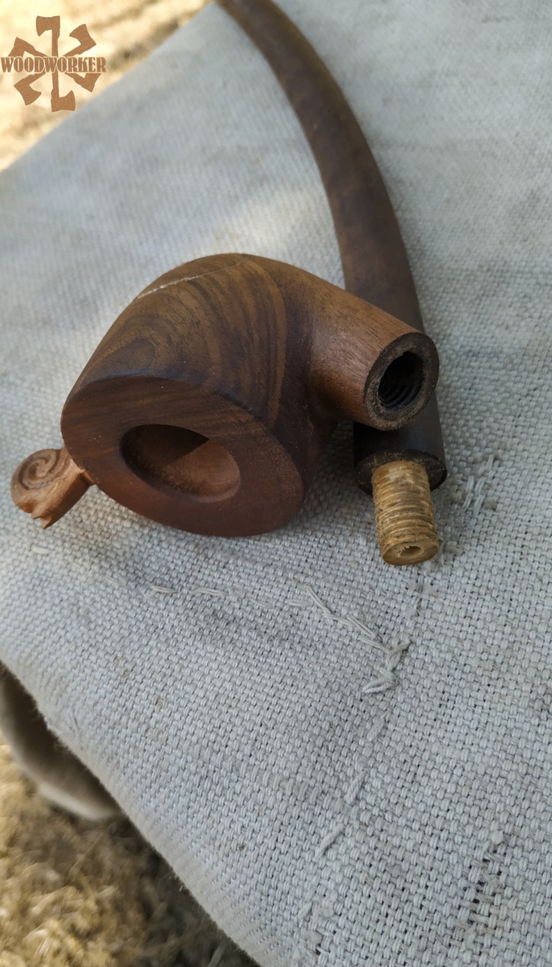 The Hobbit Bilbo's Pipe With Removable Stem Wooden - Etsy