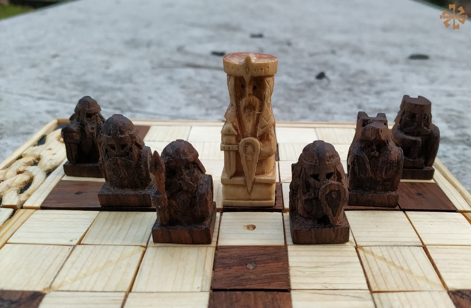 Viking Board Game Brandubh Handmade Wooden Board Game | Etsy