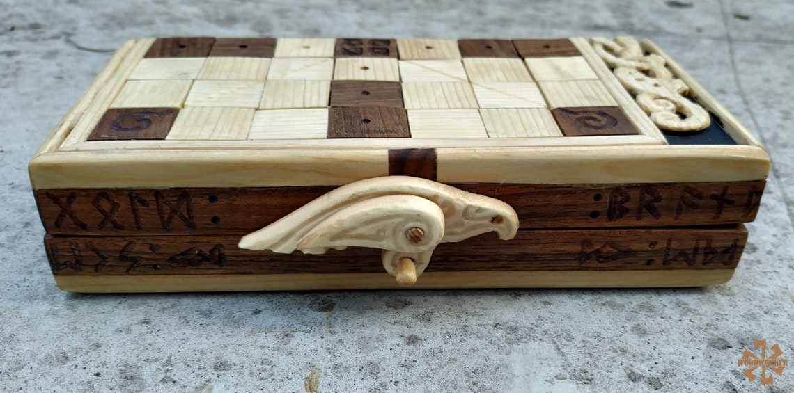 Viking Board Game Brandubh Handmade Wooden Board Game | Etsy