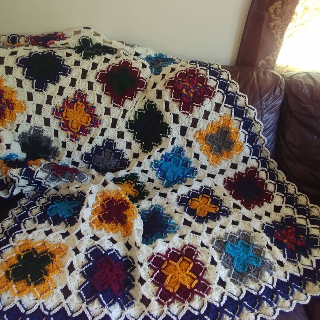 Scrappy Wool-eater Handmade Crochet Blanket/gift/special Occasion ...
