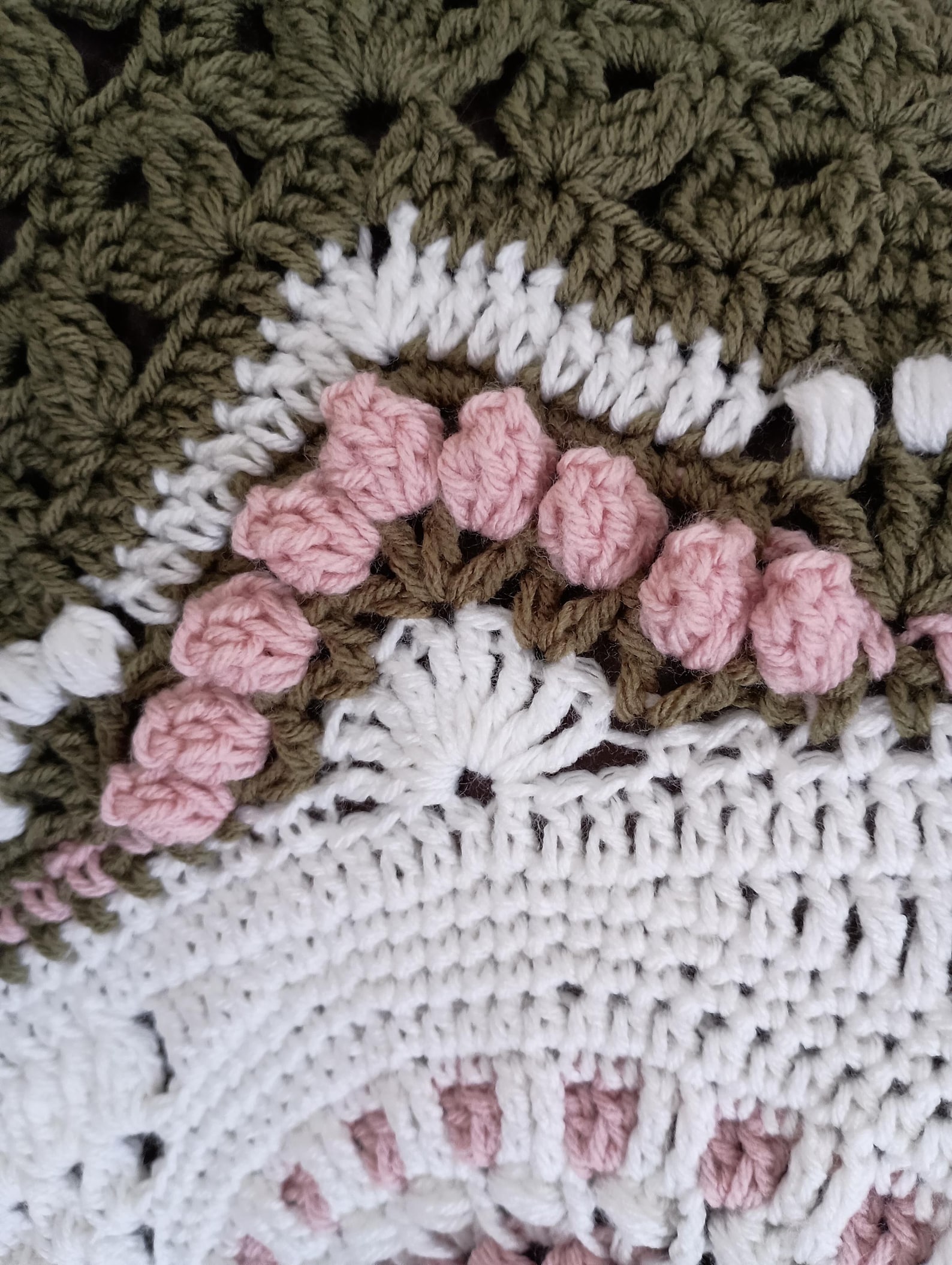 Rosey Arcadia Handmade Crochet Blanket/family/gift/unique/special ...