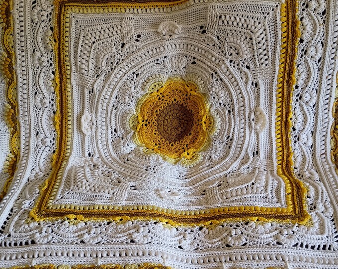 Ardith Big Girl Handmade Crochet Blanket/gift/special Occasion/family ...