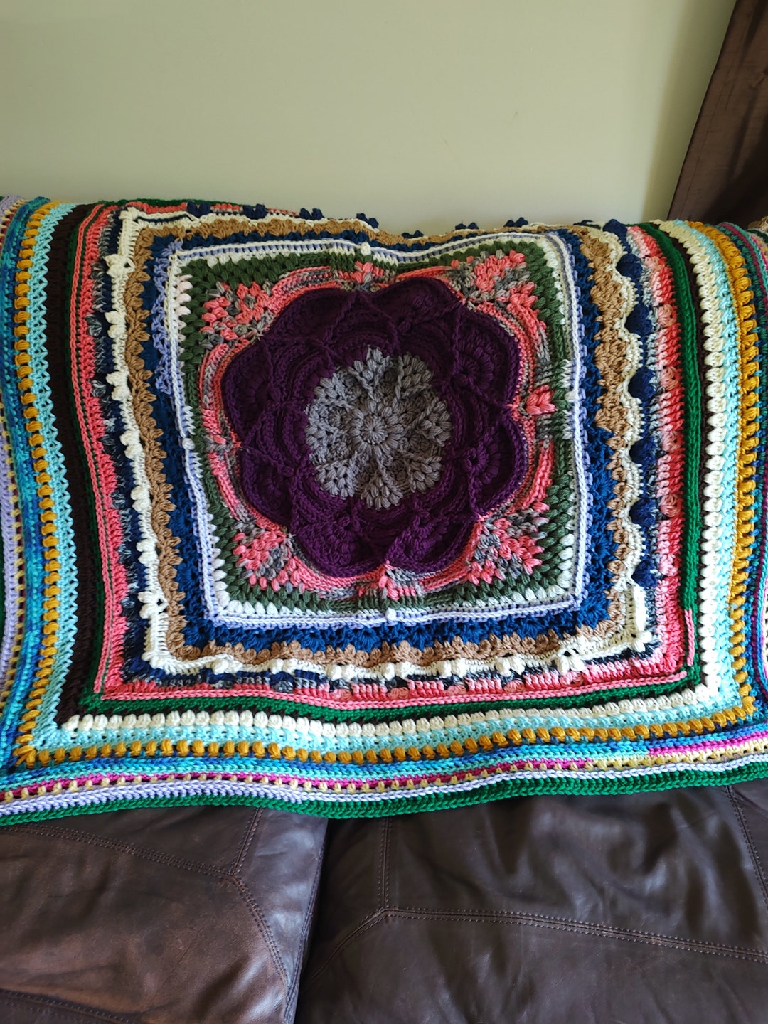 Mash up Handmade Crochet Blanket - Etsy