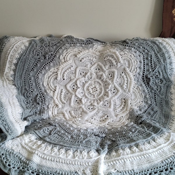 Crochet Mandala Blanket - Etsy