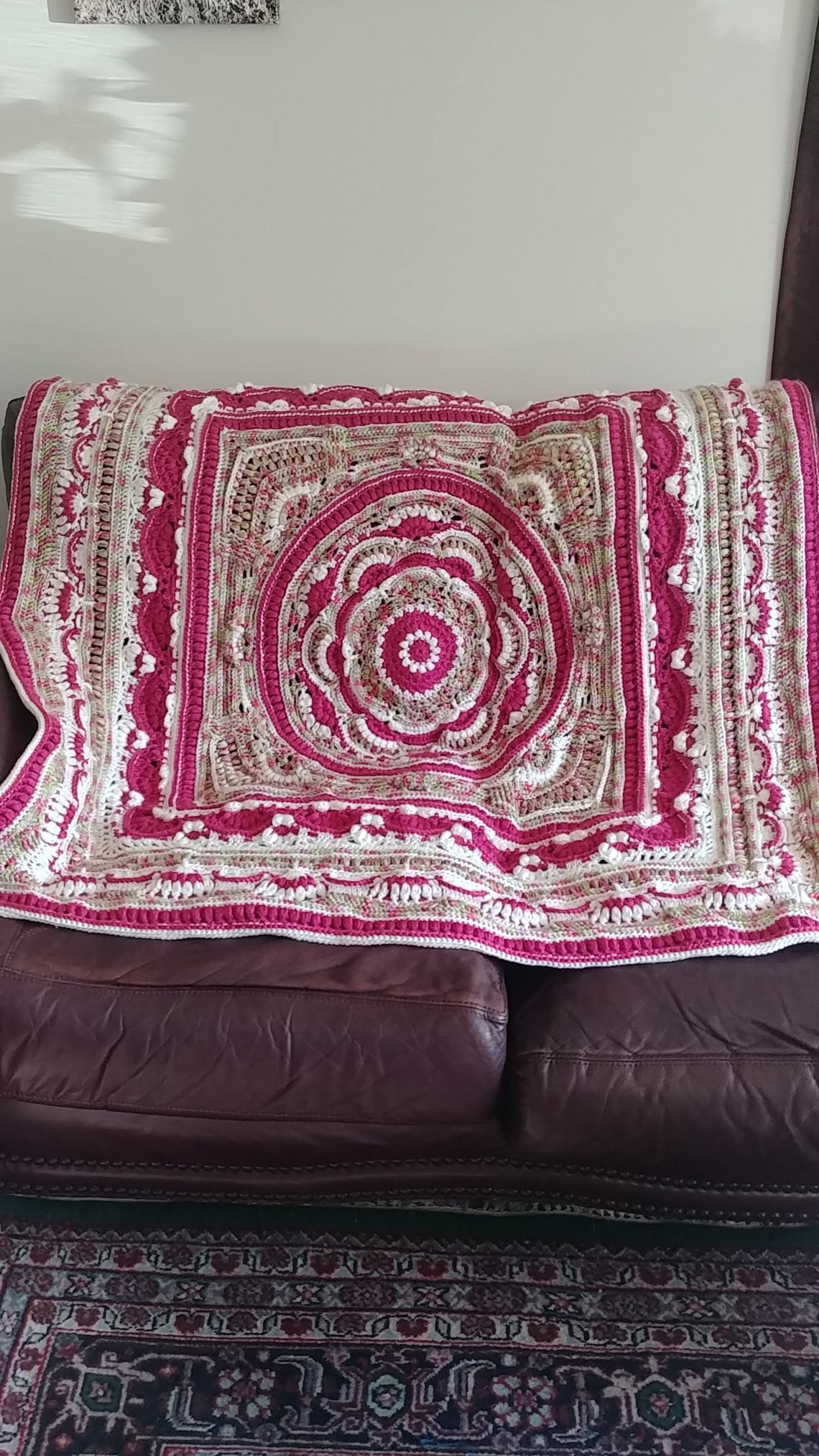 Ardith Handmade Crochet Blanket - Etsy