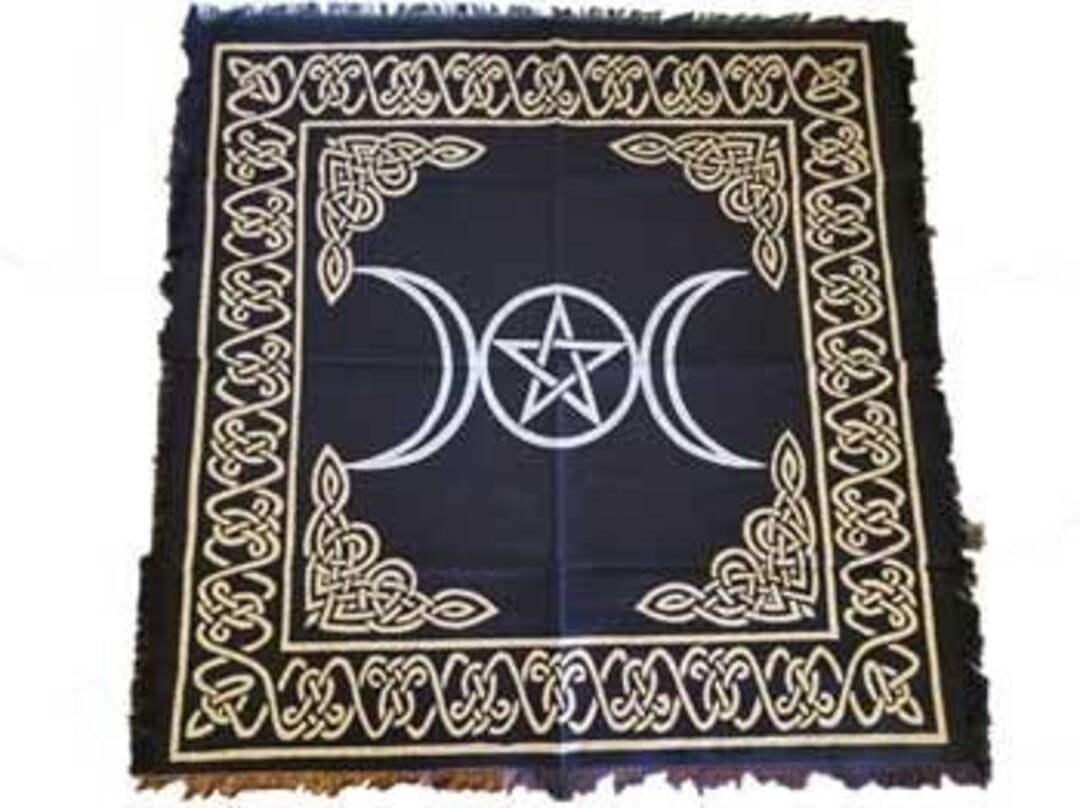 24 X 24" Triple Moon Altar Cloth - Etsy