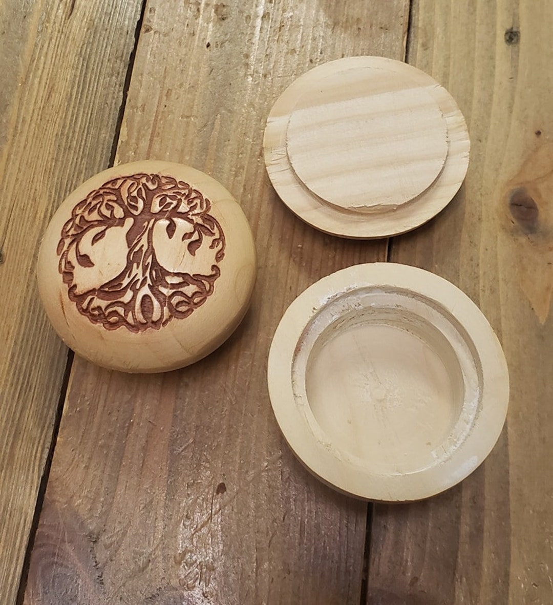 Wooden Tree of Life Trinket Box - Etsy