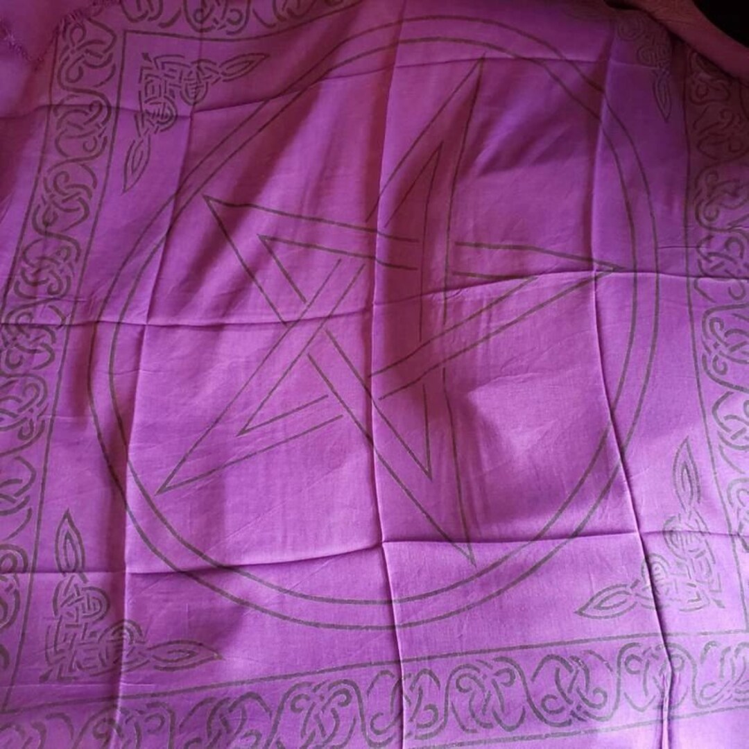 36 X 36" Purple Pentagram Altar Cloth - Etsy