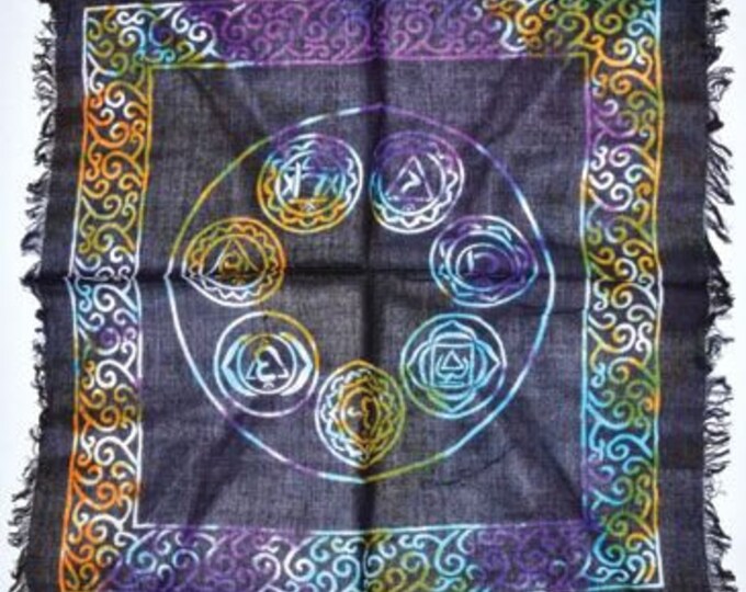 18 X 18 7 Chakra Altar Cloth - Etsy