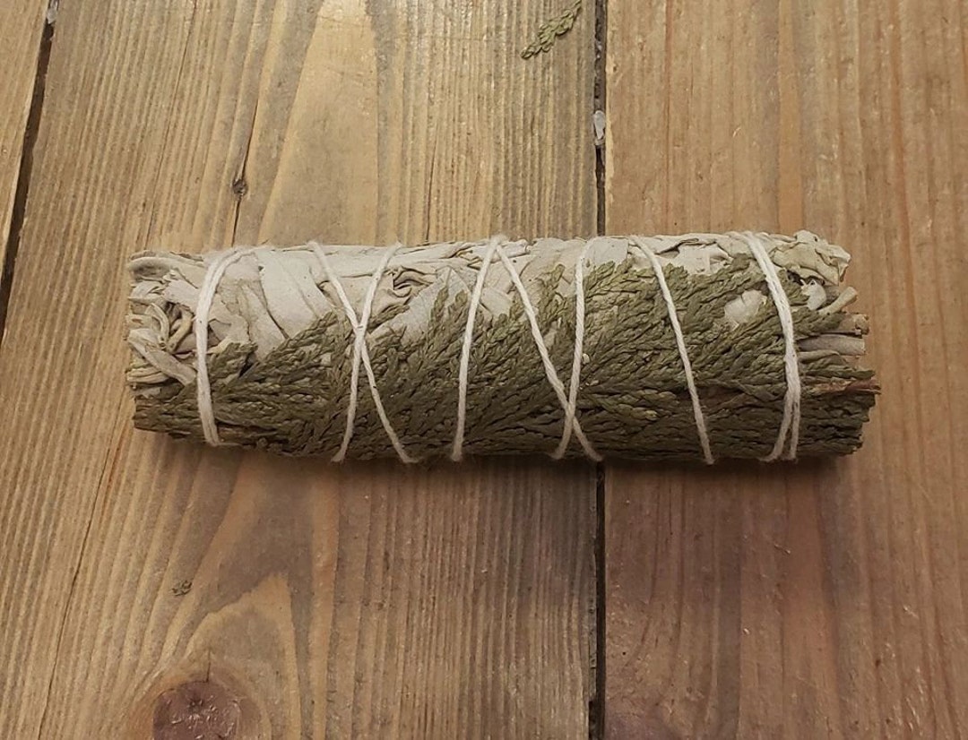 White Sage & Cedar Smudge Wand 4 - Etsy