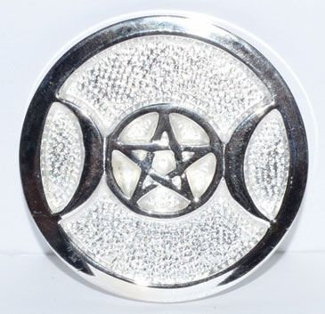 Silver Triple Moon Altar Tile - Etsy