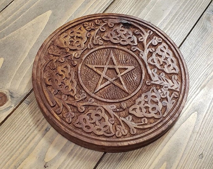 Wooden Pentagram Altar Tile - Etsy