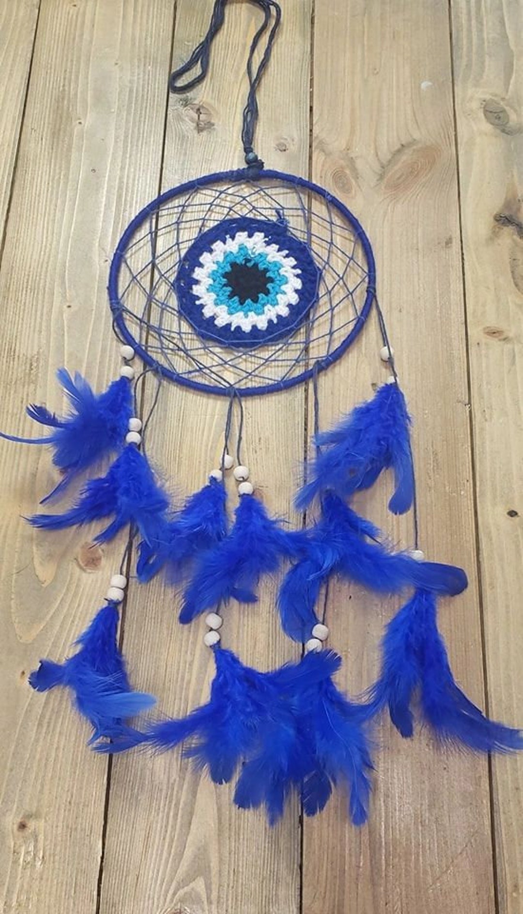 Crocheted Evil Eye Dream Catcher - Etsy