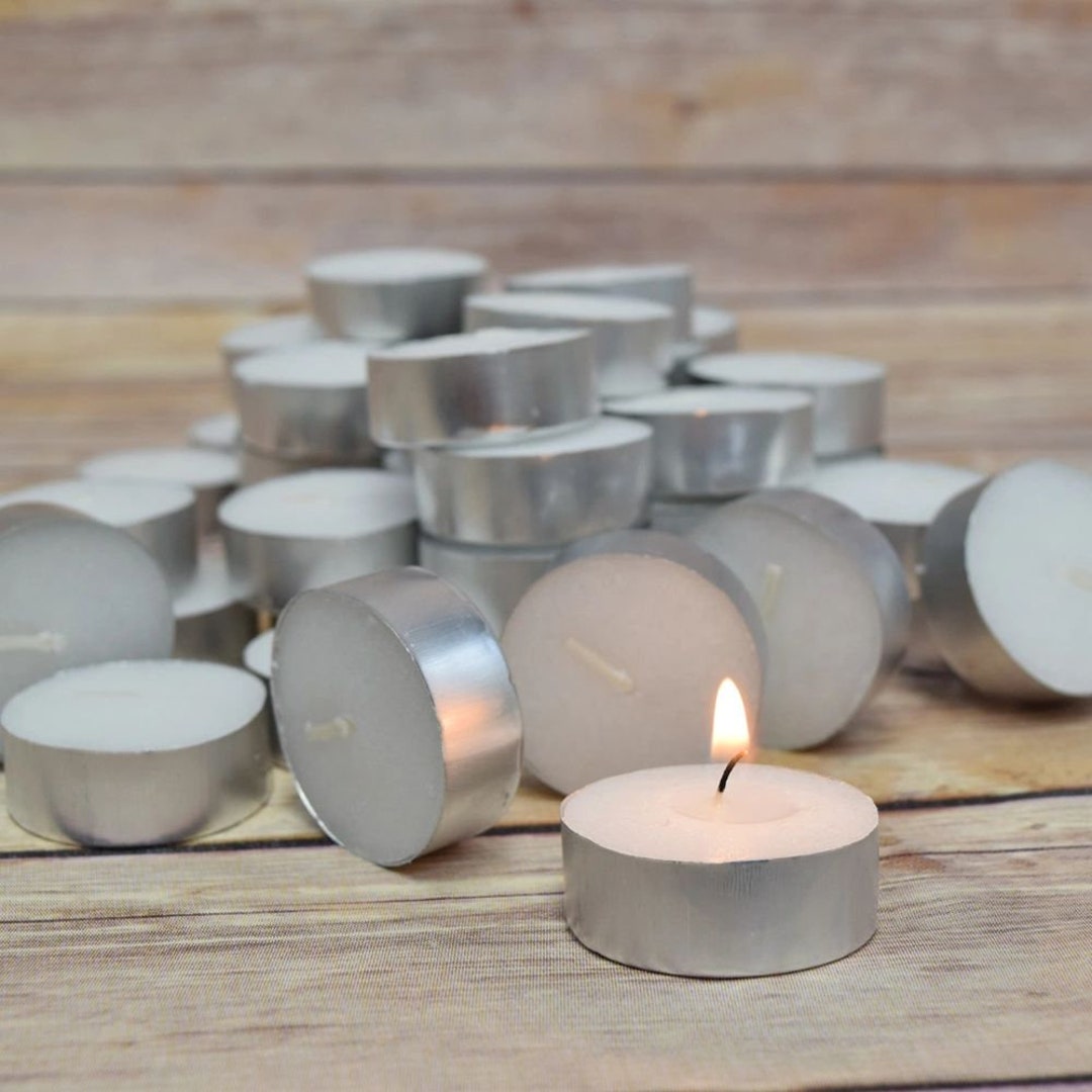 White Tea Light Candle - Etsy