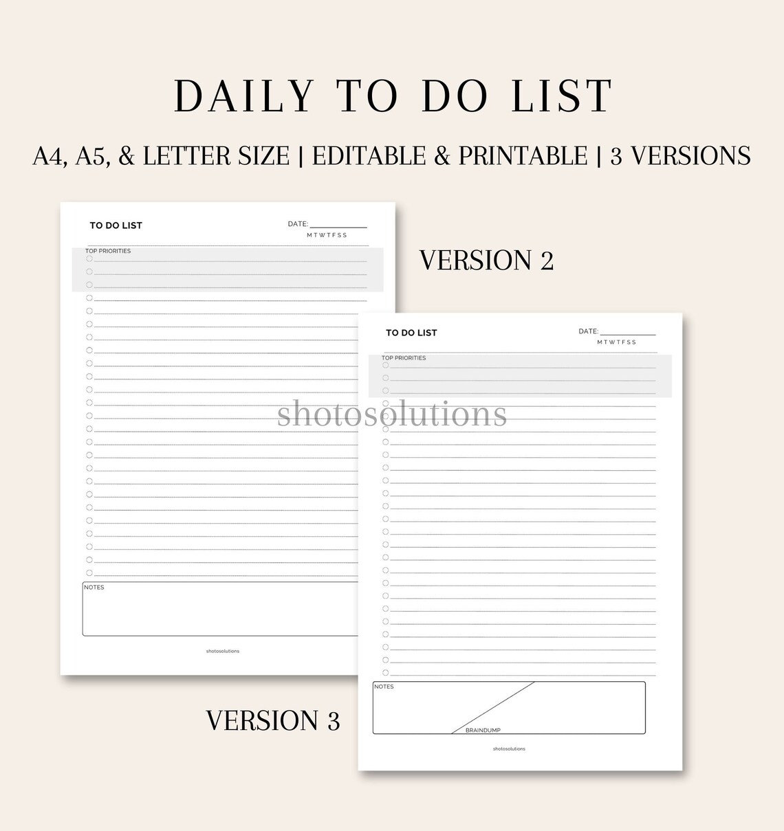 Digital To-do List | Priority List | Goodnotes Template | Productivity ...