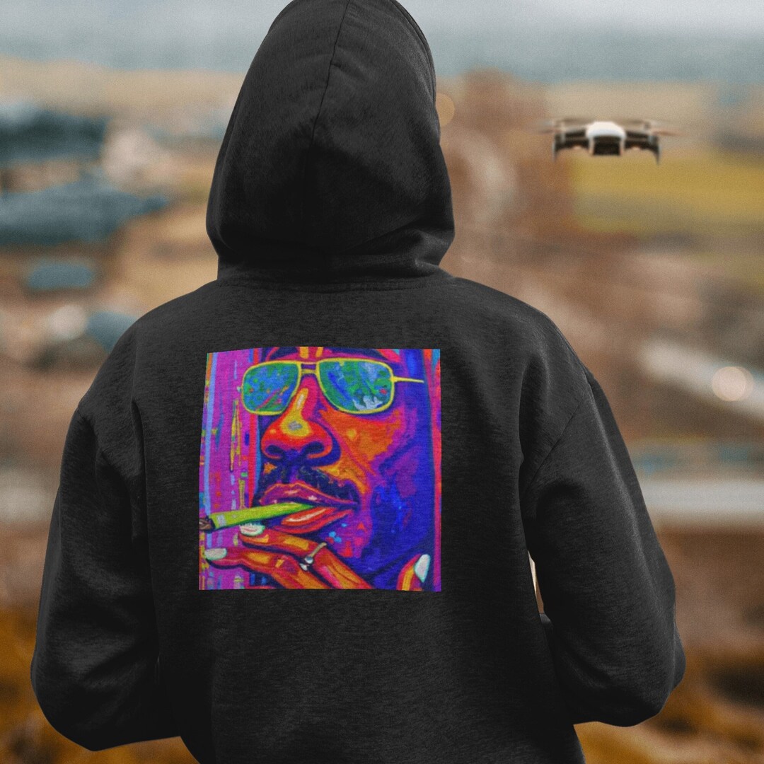 Colorful and Unique Homage to Snoop Dogg Smoking a Blunt Warm - Etsy