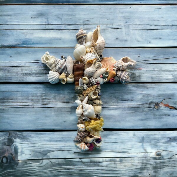 Seashell Cross - Etsy