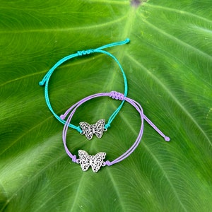 Butterfly Adjustable Bracelet - Butterfly Bracelet - Friendship ...