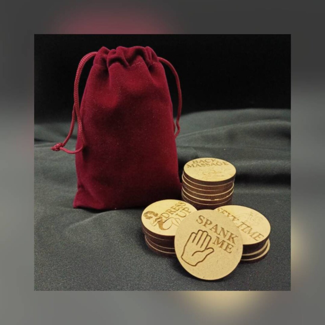 22 Sex Tokens - Gift for Her - Boyfriend Gift - 22 Wooden Adult Sexy ...